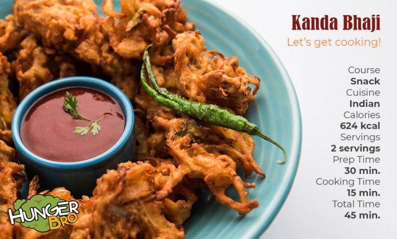Kanda Bhaji Recipe | Maharashtrian Kanda Bhaji | Onion Bhaji Recipe